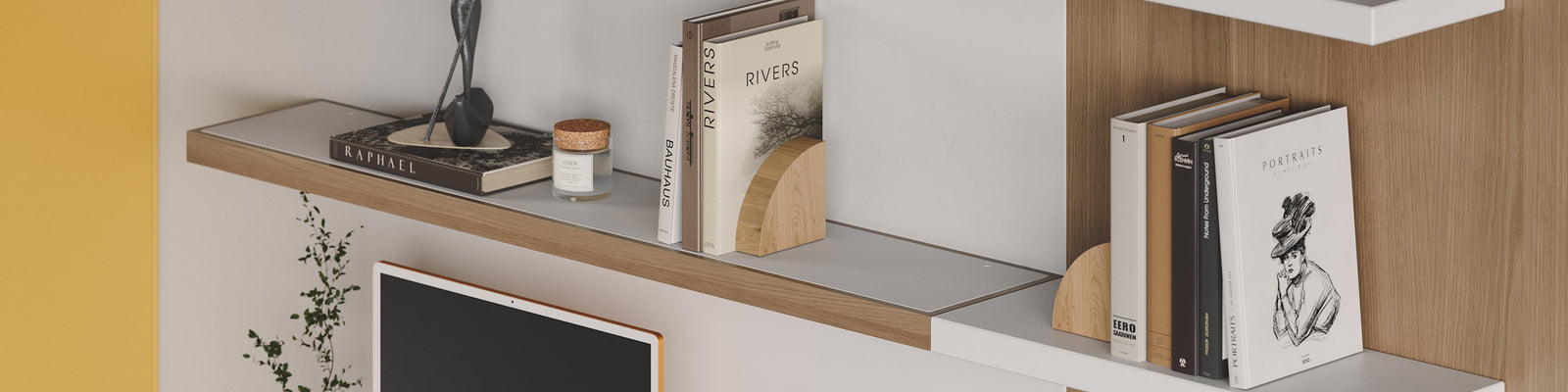 Inlay Floating Shelves | Wood & Metal Floating Shelves – Shelfology