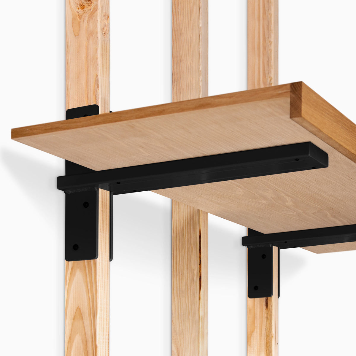 Yuri XD Floating Desk Bracket (Black Primer) | Shelfology®