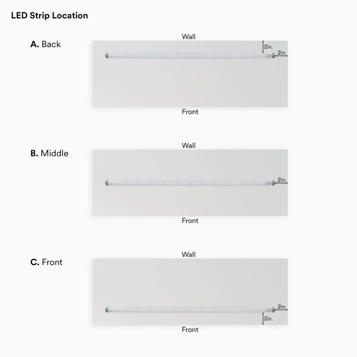 Aksel LED Floating Shelves by Shelfology
