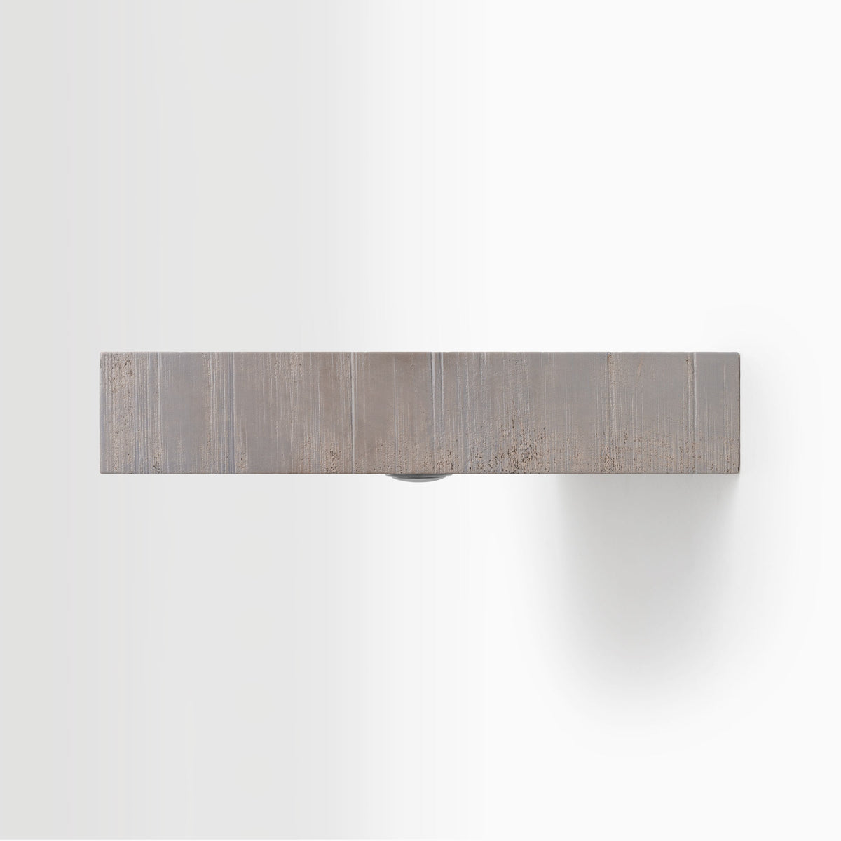 Aksel LED Hatch Grey Rustic 6" Deep Floating Shelf | Shelfology¨