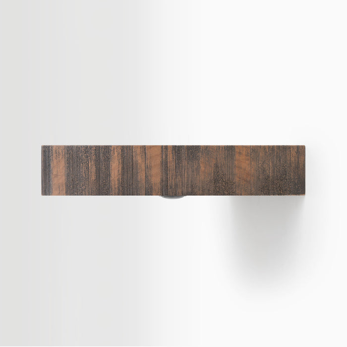 Aksel LED Nutmeg Rustic 6" Deep Floating Shelf | Shelfology¨