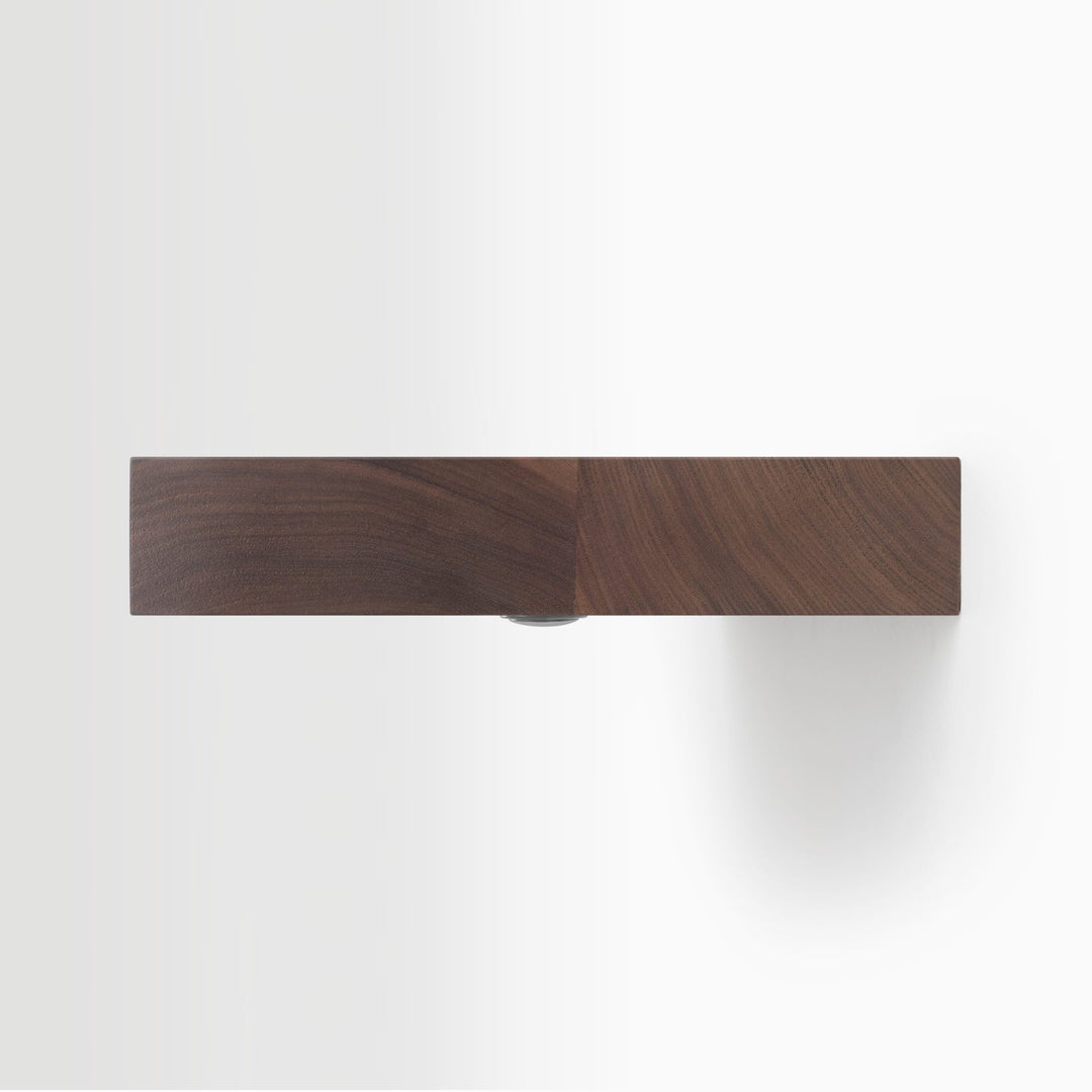 Walnut Floating Shelves With Serious Grain Game | Shelfology
