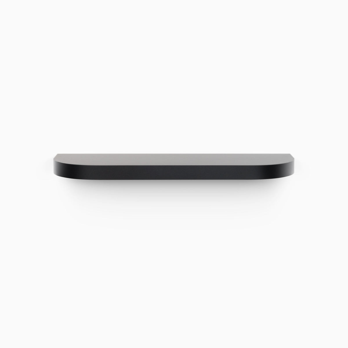 Black Rounded Floating Shelf | Aksel by Shelfology