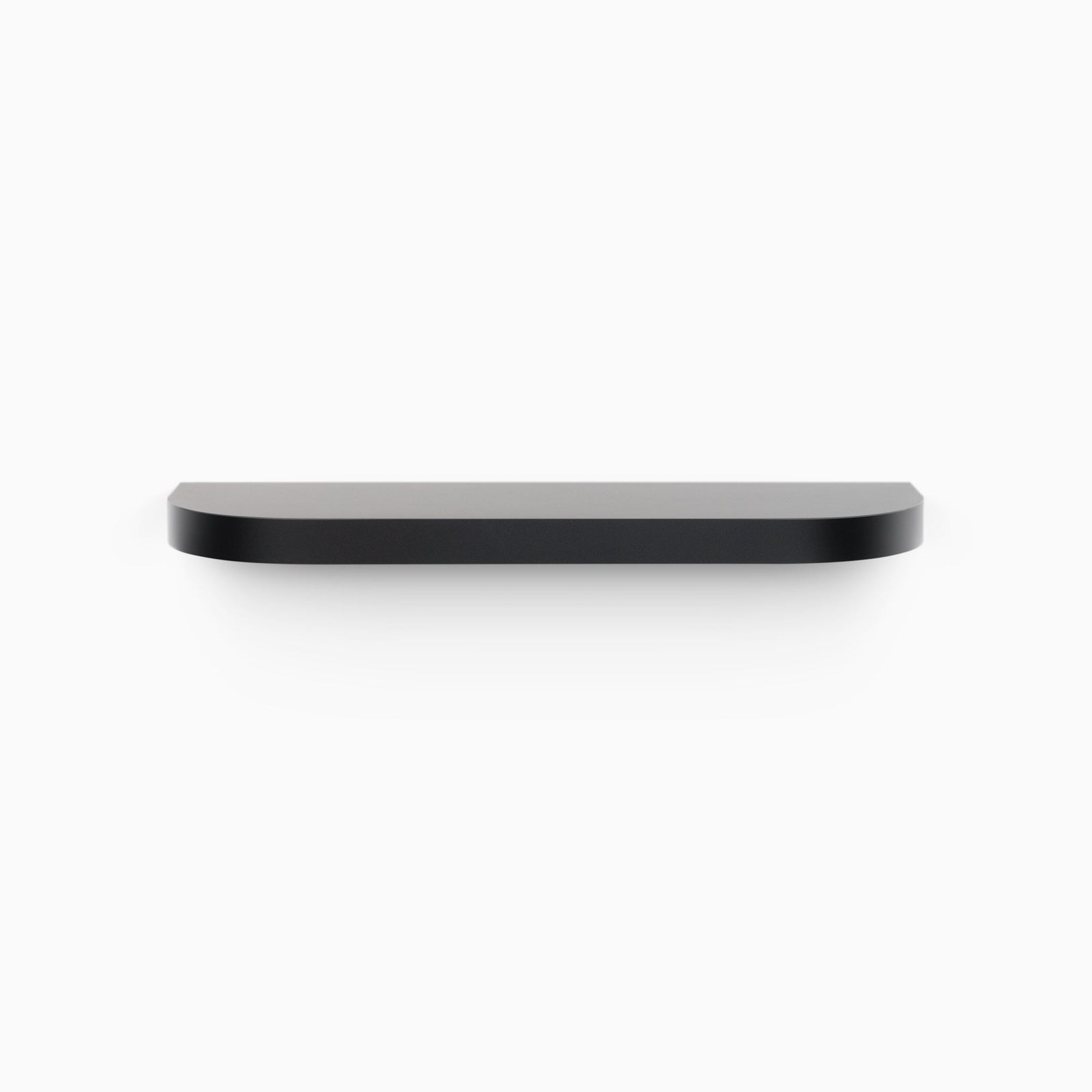 Black Rounded Floating Shelf | Aksel by Shelfology