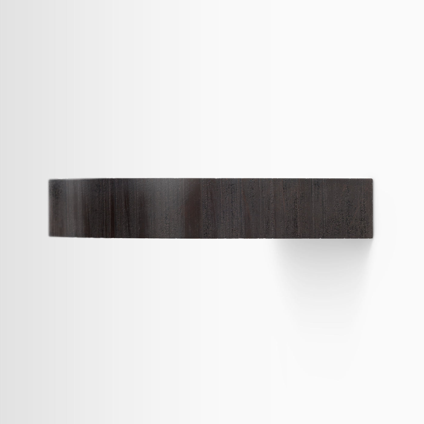Aksel RADius Espresso Rustic Floating Shelf | Shelfology®