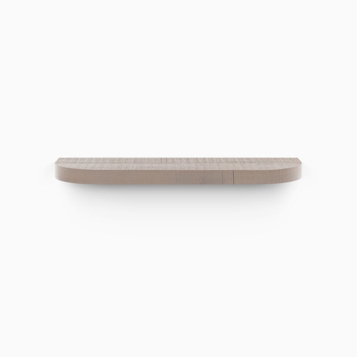 Aksel RADius Hatch Grey Rustic Floating Shelf | Shelfology¨
