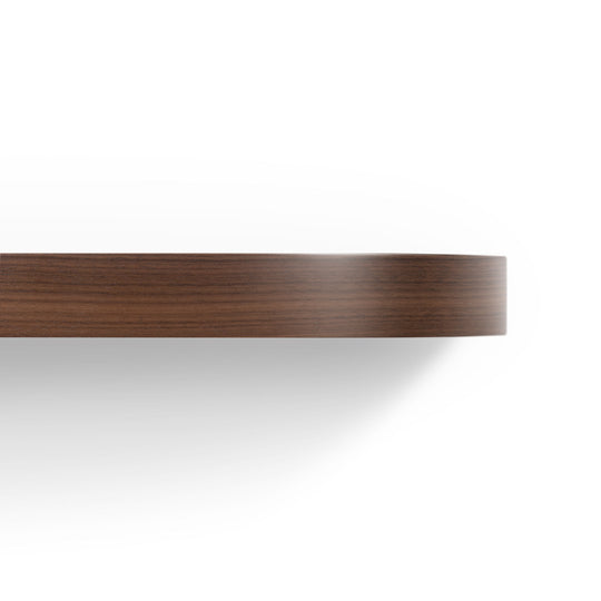Walnut Floating Shelves With Serious Grain Game | Shelfology