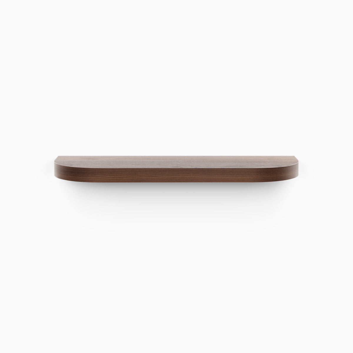 Aksel RADius Walnut 10" Deep Floating Shelf | Shelfology¨