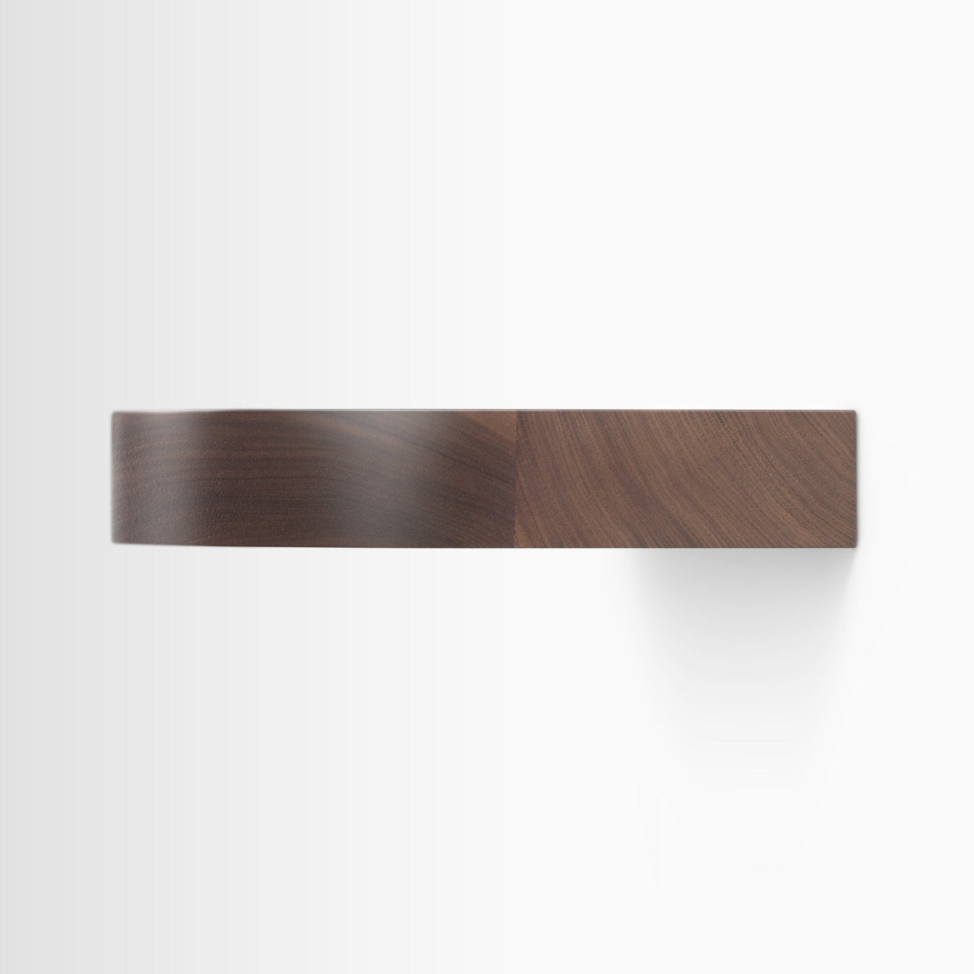 Aksel RADius Walnut 6" Deep Floating Shelf | Shelfology¨