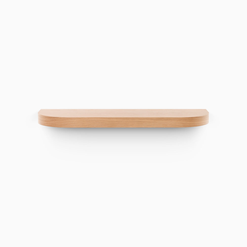 Aksel RADius White Oak 6" Deep Floating Shelf | Shelfology¨