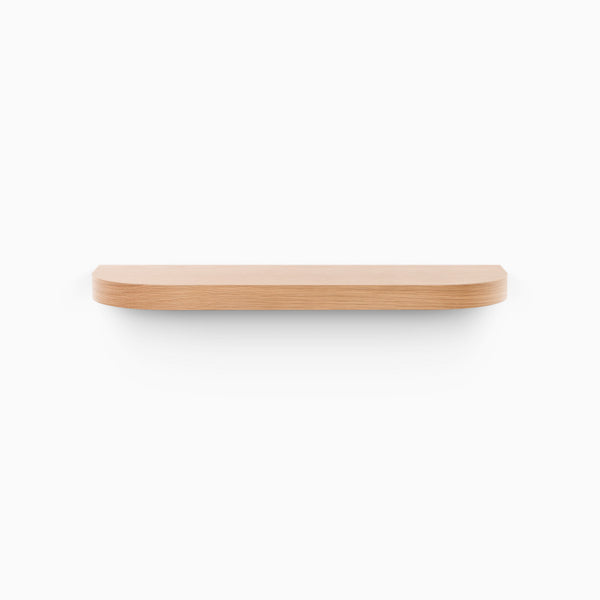 Aksel RADius White Oak 6" Deep Floating Shelf | Shelfology¨