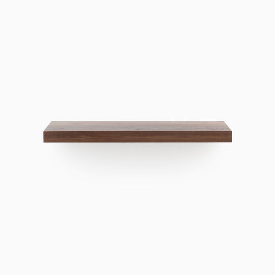 Walnut Floating Shelves With Serious Grain Game | Shelfology