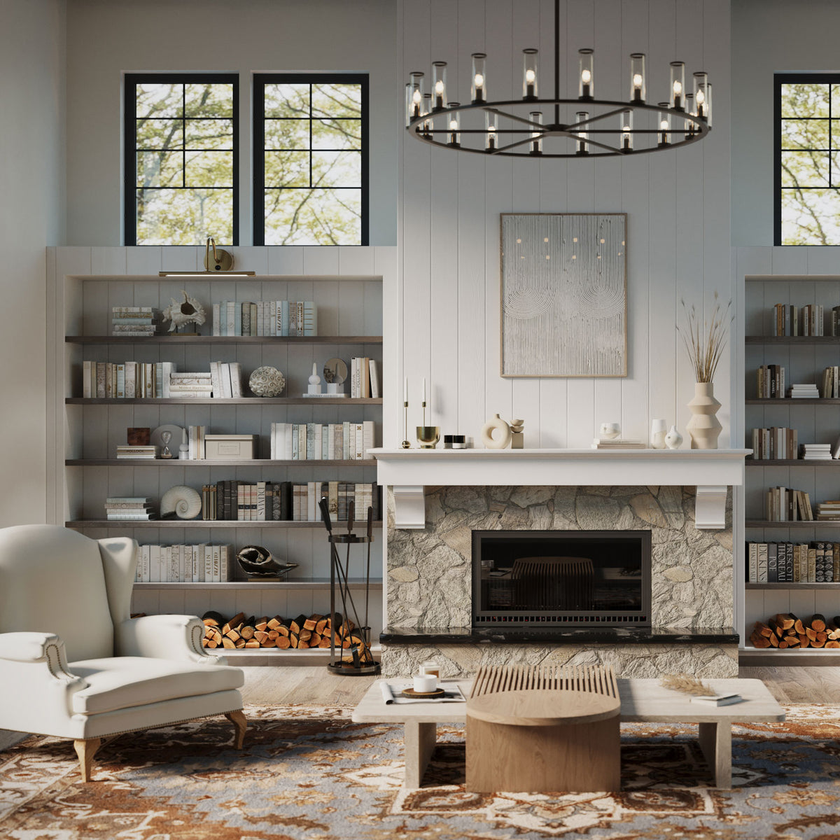 Aksel Hatch Grey Rustic 6" Deep Floating Shelf | Shelfology¨