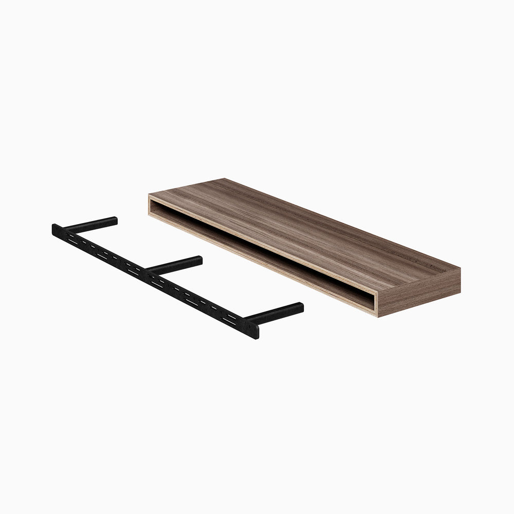 Aksel Hollow Core MD Floating Shelf Bracket | Shelfology®