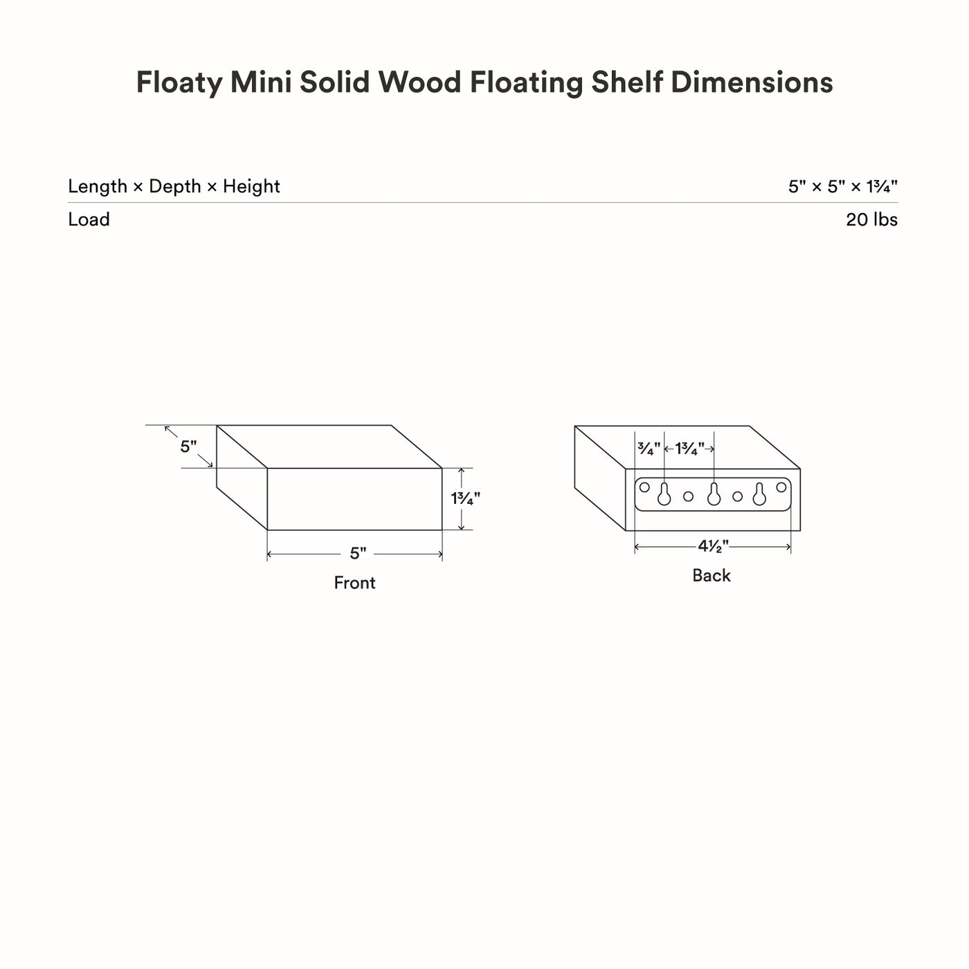Mini Floating Shelf – Solid Wood Wall Display | Shelfology®