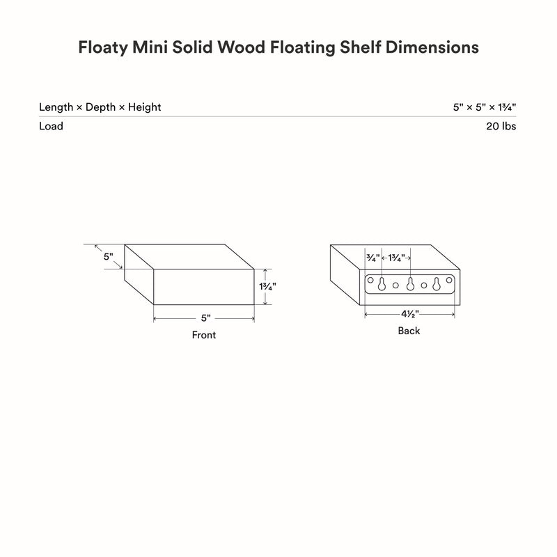 Mini Floating Shelf – Solid Wood Wall Display | Shelfology®