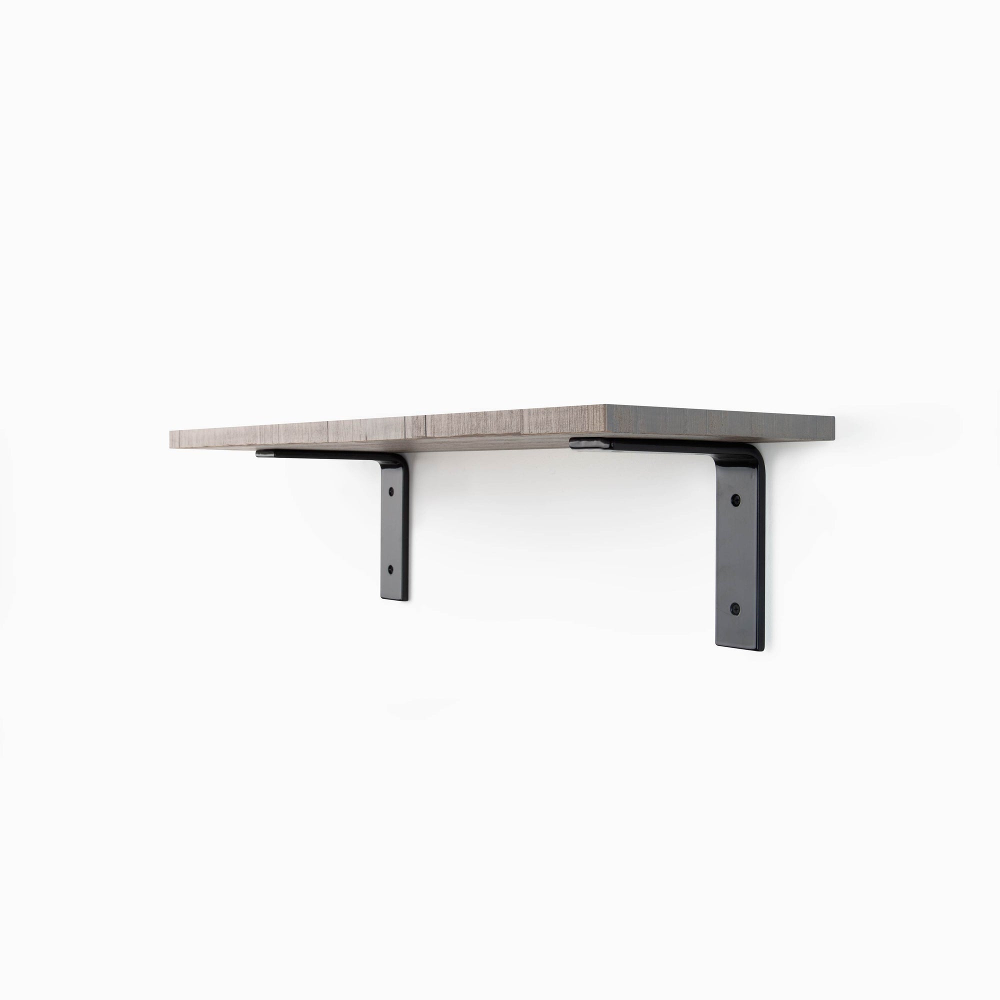 Leif Hatch Grey Rustic Wall Shelf | Shelfology®
