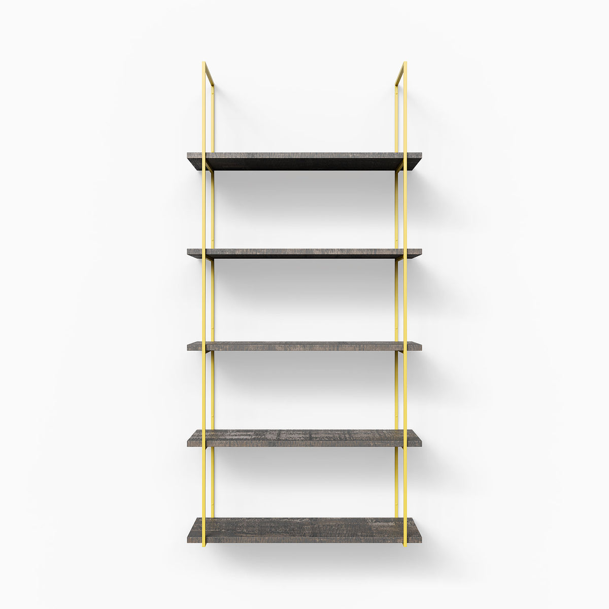 Lloyd Hatch Grey Rustic 5 Tiered Shelf | Shelfology®