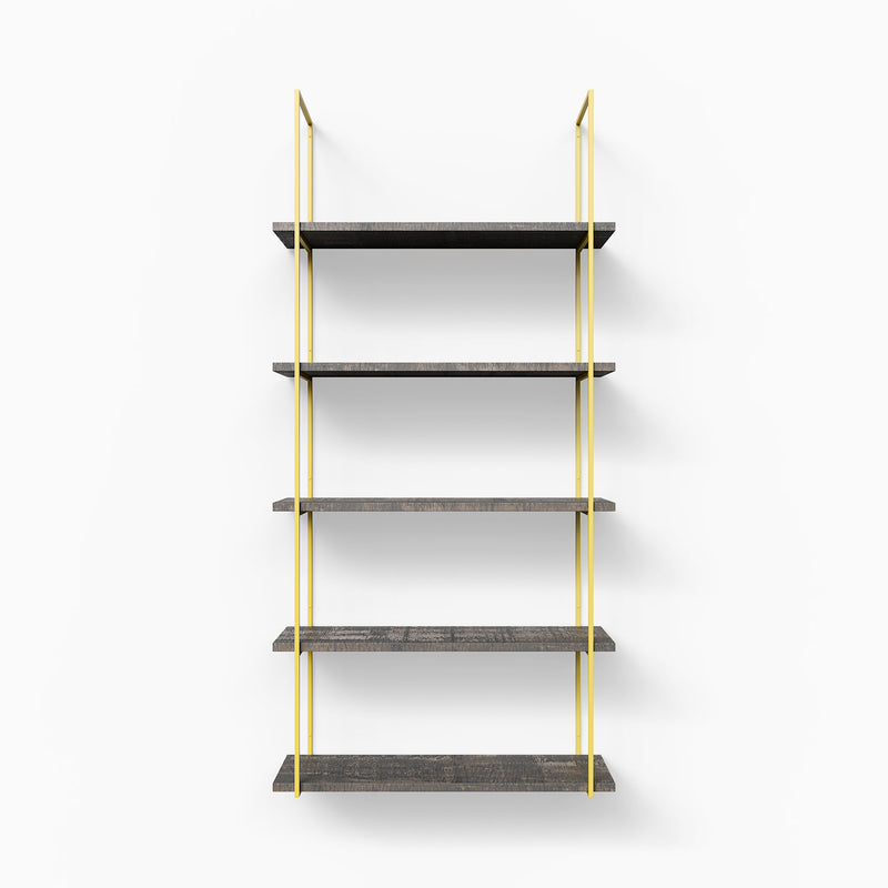 Lloyd Hatch Grey Rustic 5 Tiered Shelf | Shelfology®