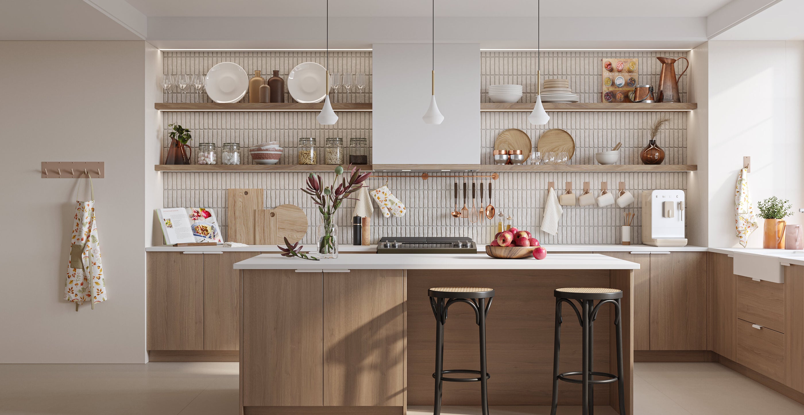 Kitchen Floating Shelves | Custom, Solid, and Sexy. The Way To Display ...