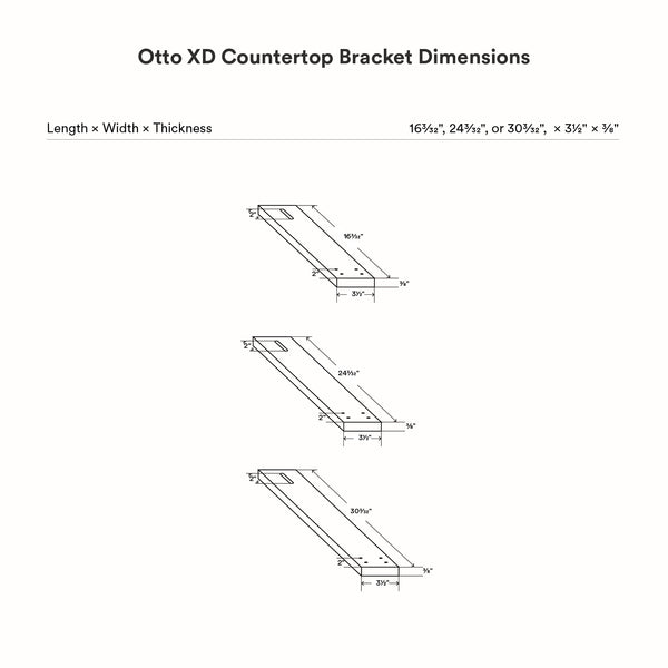 Otto XD Countertop Bracket – Shelfology