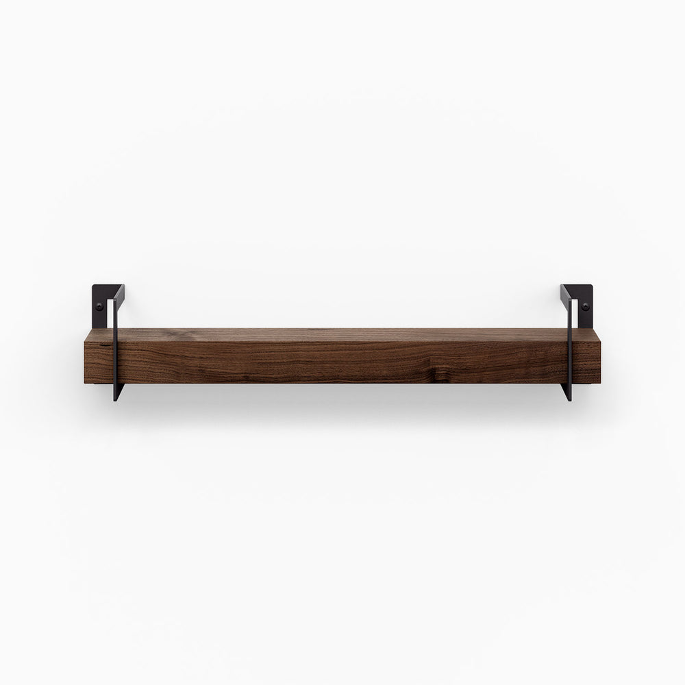 Shortie Walnut Wall Shelf– Solid Wood Wall Display | Shelfology®