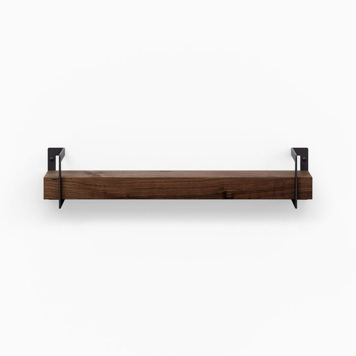 Shortie Walnut Wall Shelf– Solid Wood Wall Display | Shelfology®