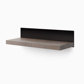 Skaksel Hatch Grey Rustic Wall Shelf | Shelfology®
