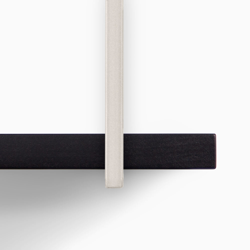 Verne Black 1 Tiered Shelf | Shelfology®