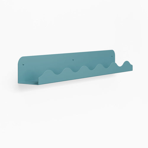 Wave Picture Ledge – Modern Floating Shelf for Art & Photos | Shelfology