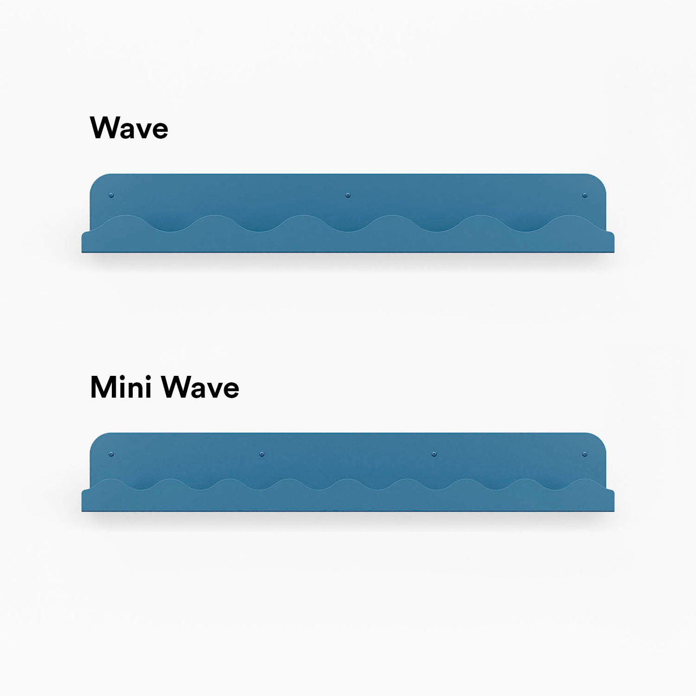 Wave Picture Ledge – Modern Floating Shelf for Art & Photos | Shelfology