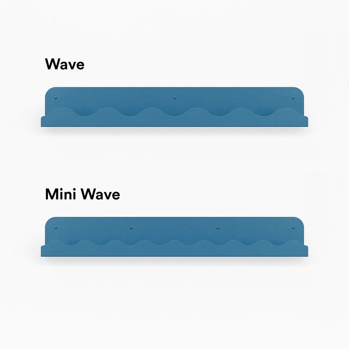 Wave Picture Ledge – Modern Floating Shelf for Art & Photos | Shelfology
